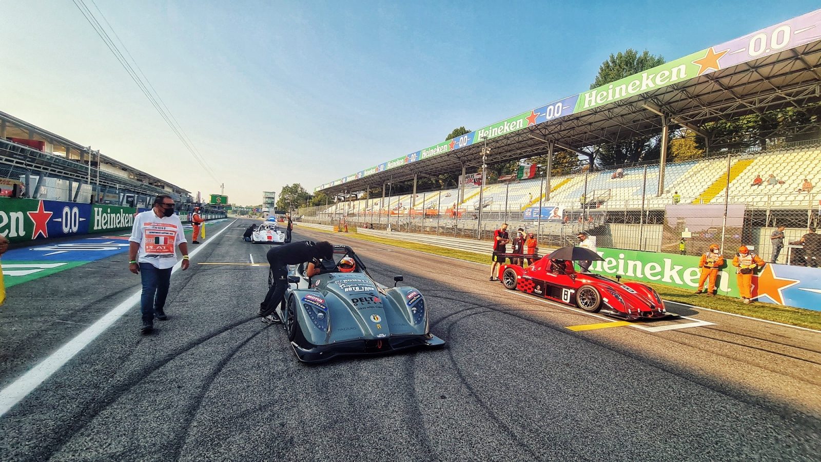 Radical Romania is aligned at the start of the F1 - Grand Prix of Italy ...